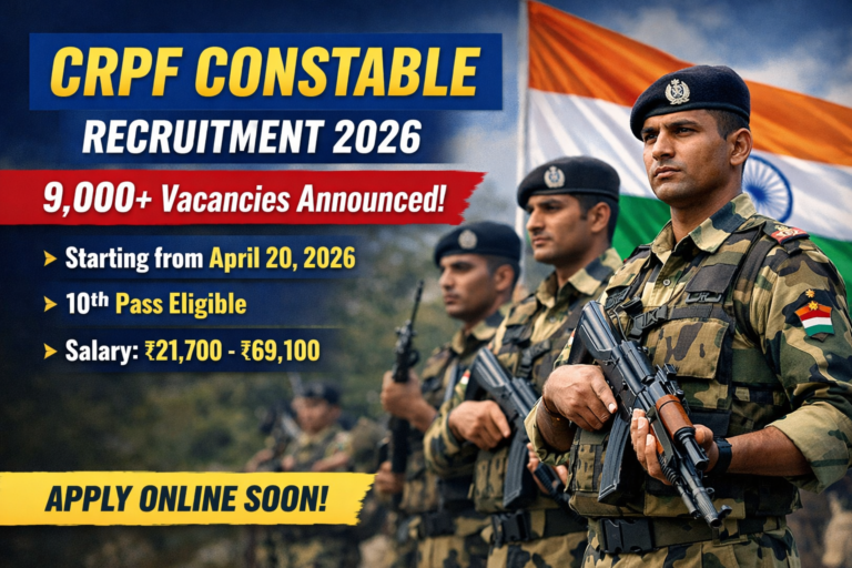 CRPF Constable Recruitment 2026: Notification Out for 9,195 Posts ...